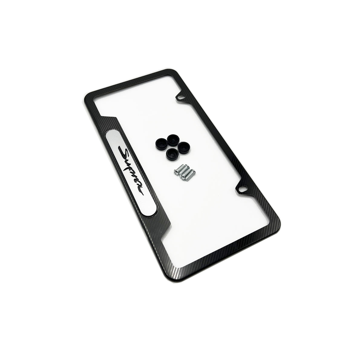 SUPRA CARBON FIBER LICENSE PLATE FRAME ( STAINLESS SUPRA LOGO ) – New ...