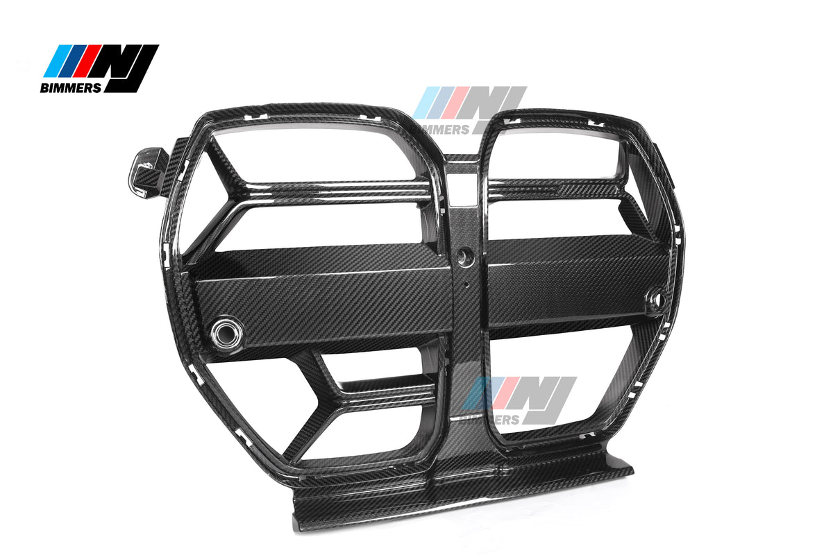 BMW G80 / G82 CSL STYLE FRONT GRILLE IN PRE PREG DRY CARBON FIBER ...