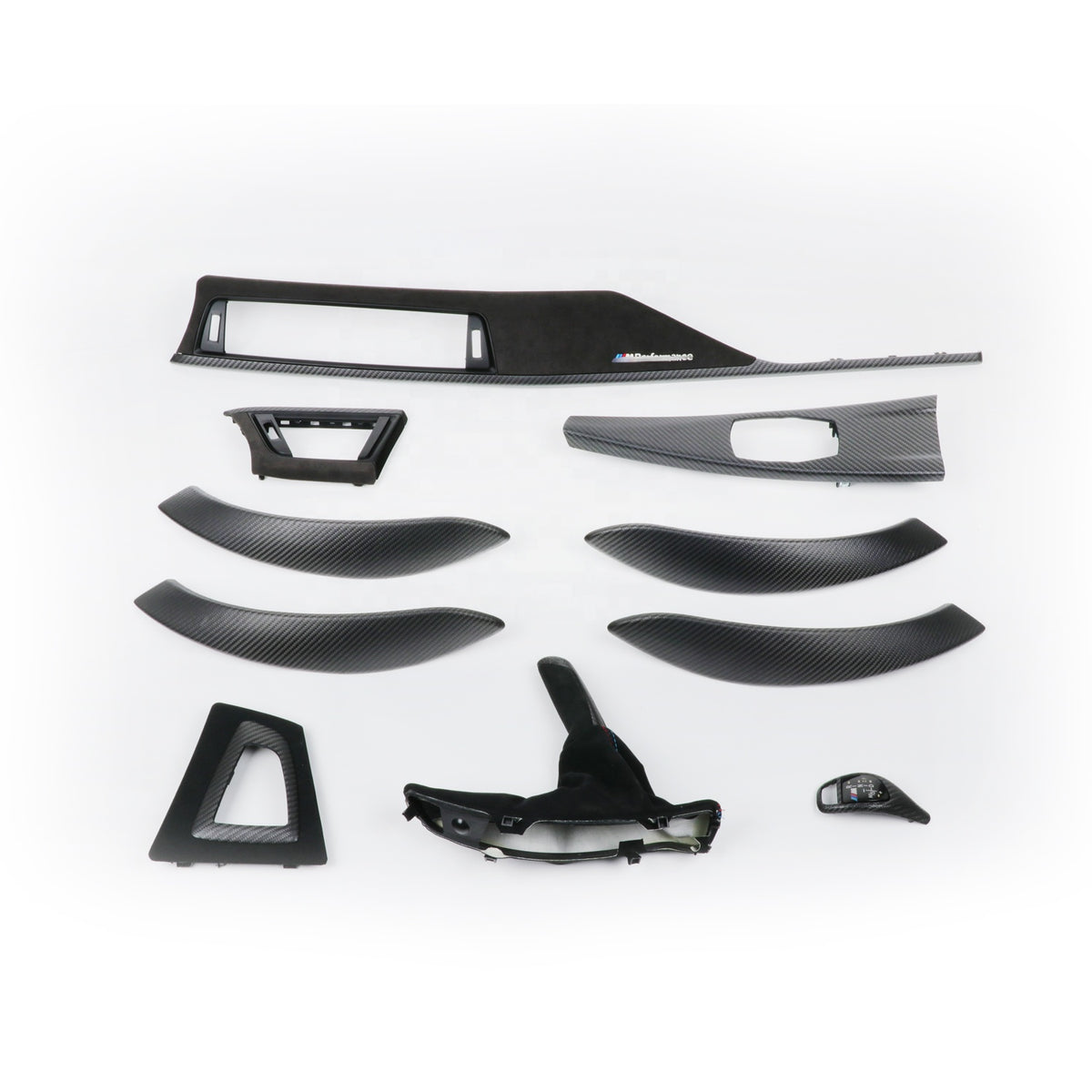 BMW M Performance Carbon Fiber trims ( 10pcs) Dry Carbon Interior Trim ...